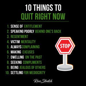 Breaking Toxic Habits: 10 Things To Quit Right Now