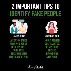 2 Very Important Tips: Key To Identifying Fake People