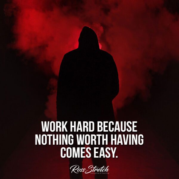 "The Power of Hard Work: Nothing Worth Having Comes Easy"